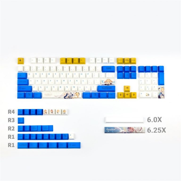 Genshin Impact Anime Keycaps 1 Set PBT Dye Subbed Keycaps For MX Switch ...