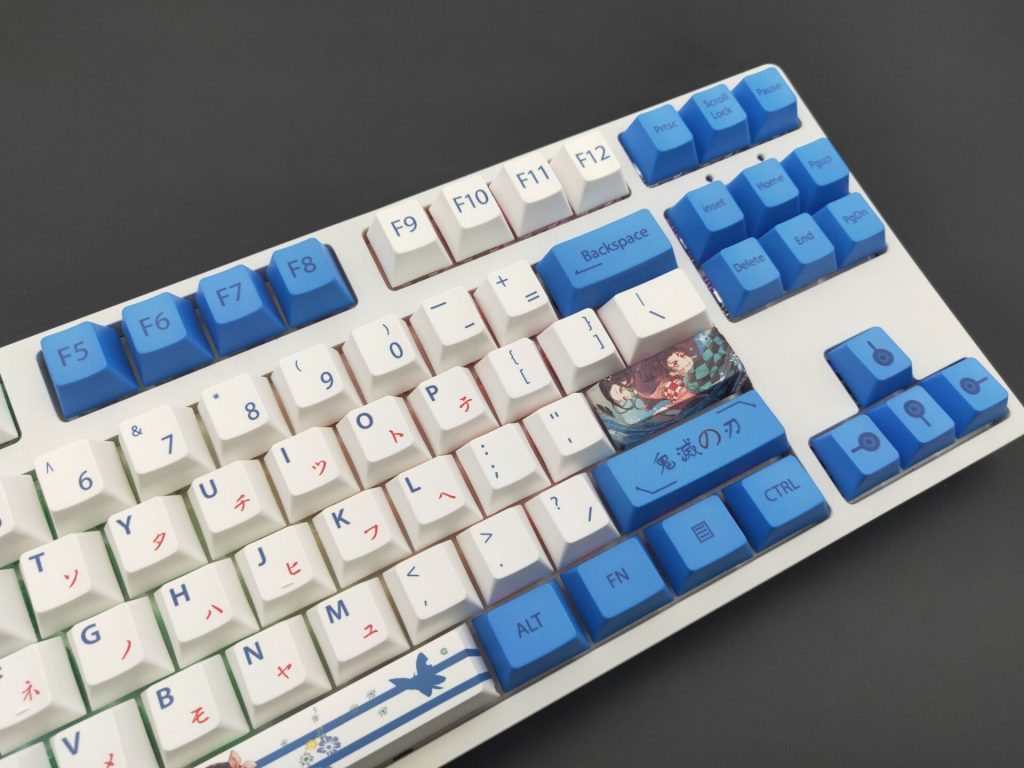 Demon Slayer Keycaps Japan Anime Design Green Tanjiro Nezuko Keycap PBT ...