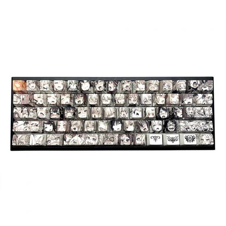 Ahegao Anime Keycaps 108 keys Dye Sublimation for Mechanical Keyboard ...