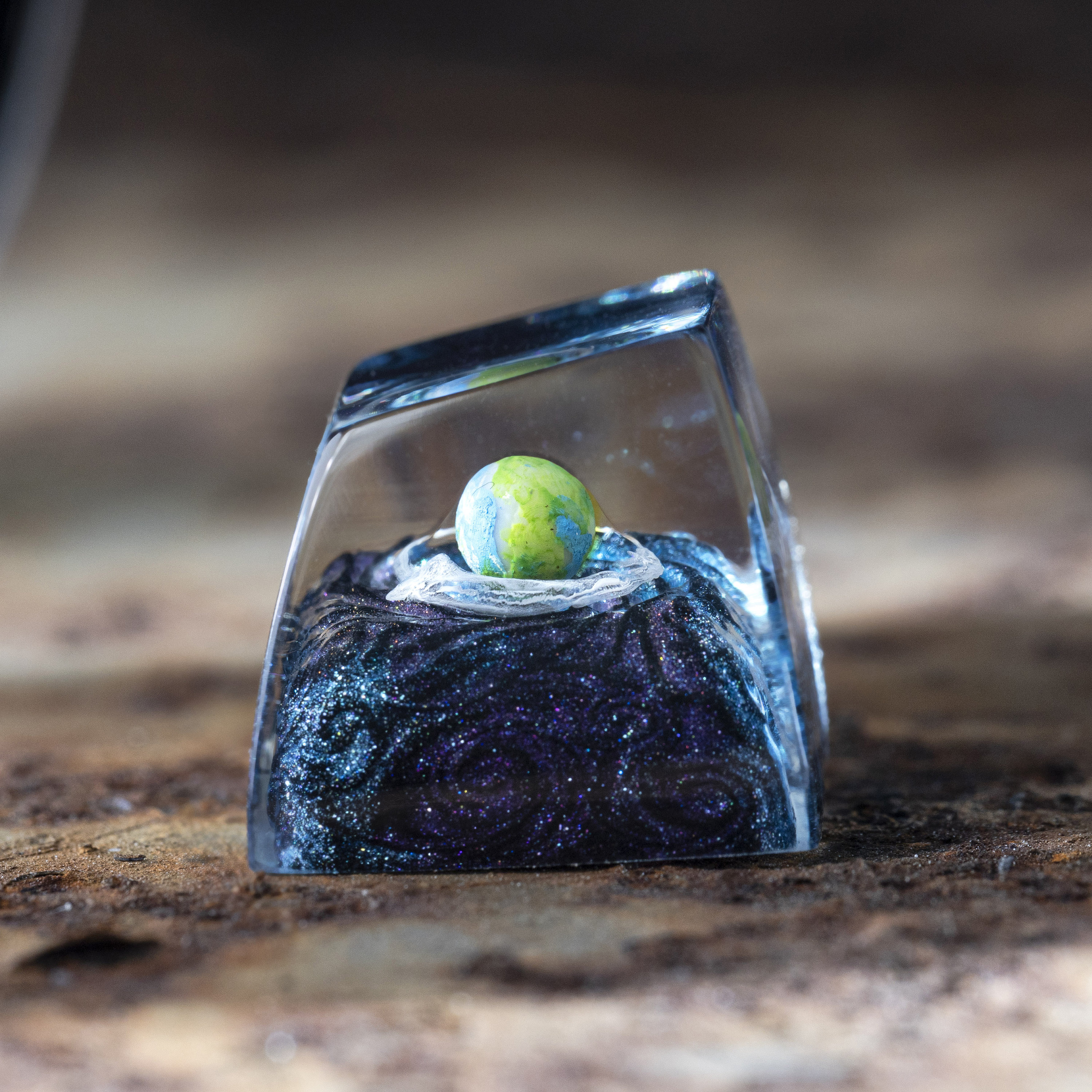 Green Globe Keycap, The Earth Keycap, Planet Keycap, Artisan Keycap ...