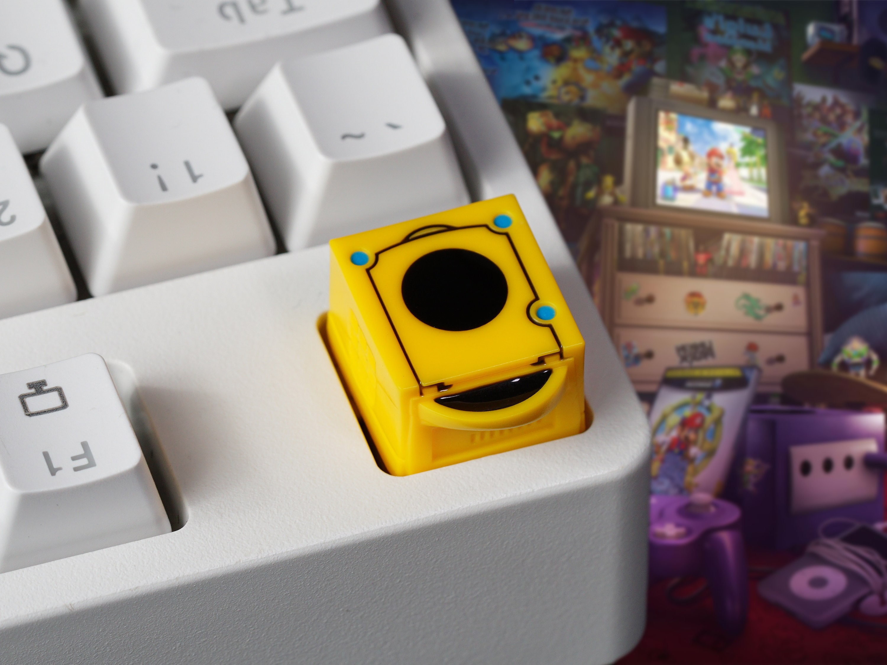 Gamecube Keycap, GameCube Console Keycap, Gaming Keycap, OEM Profile ...