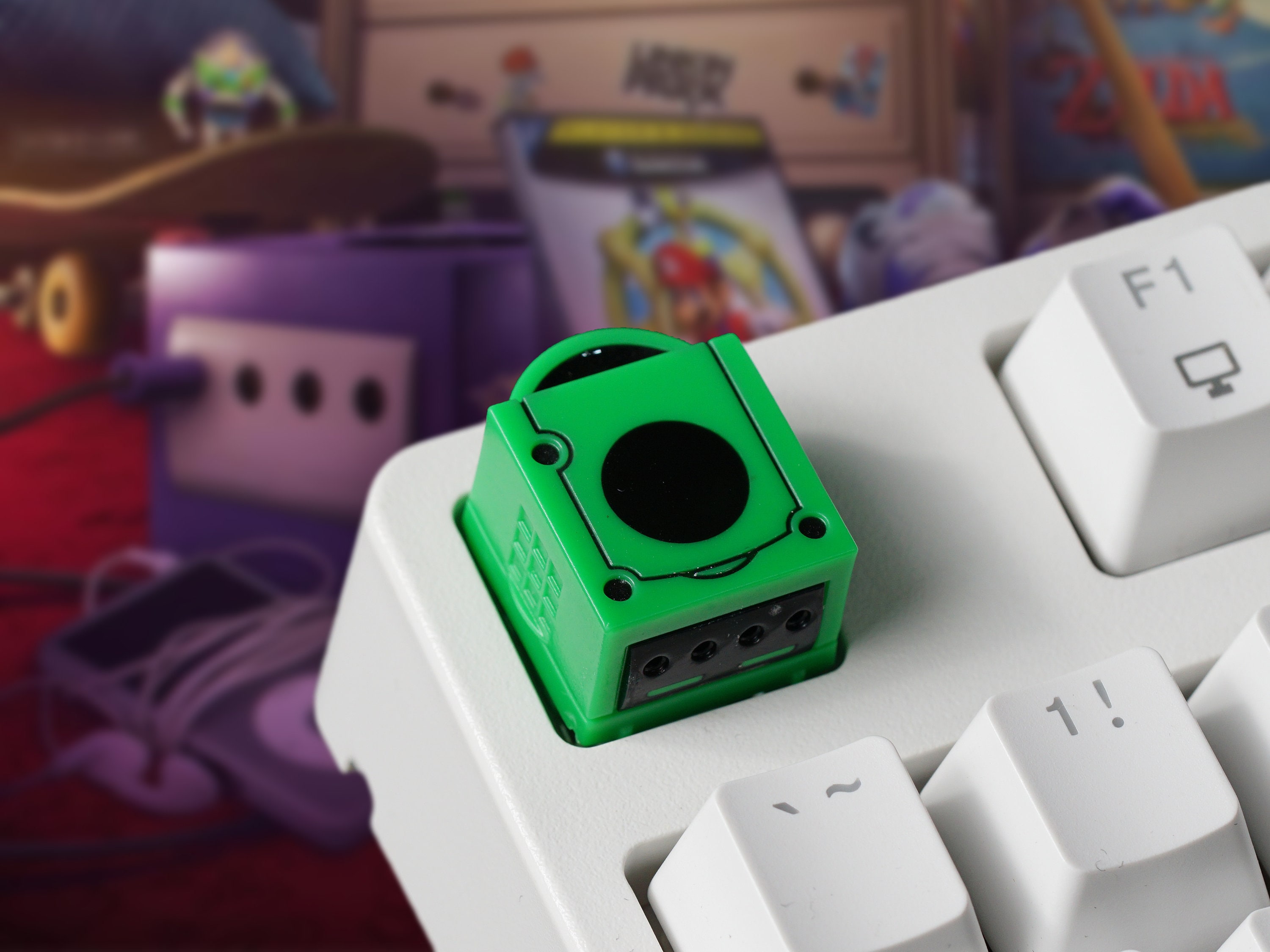 Gamecube Keycap, GameCube Console Keycap, Gaming Keycap, OEM Profile ...